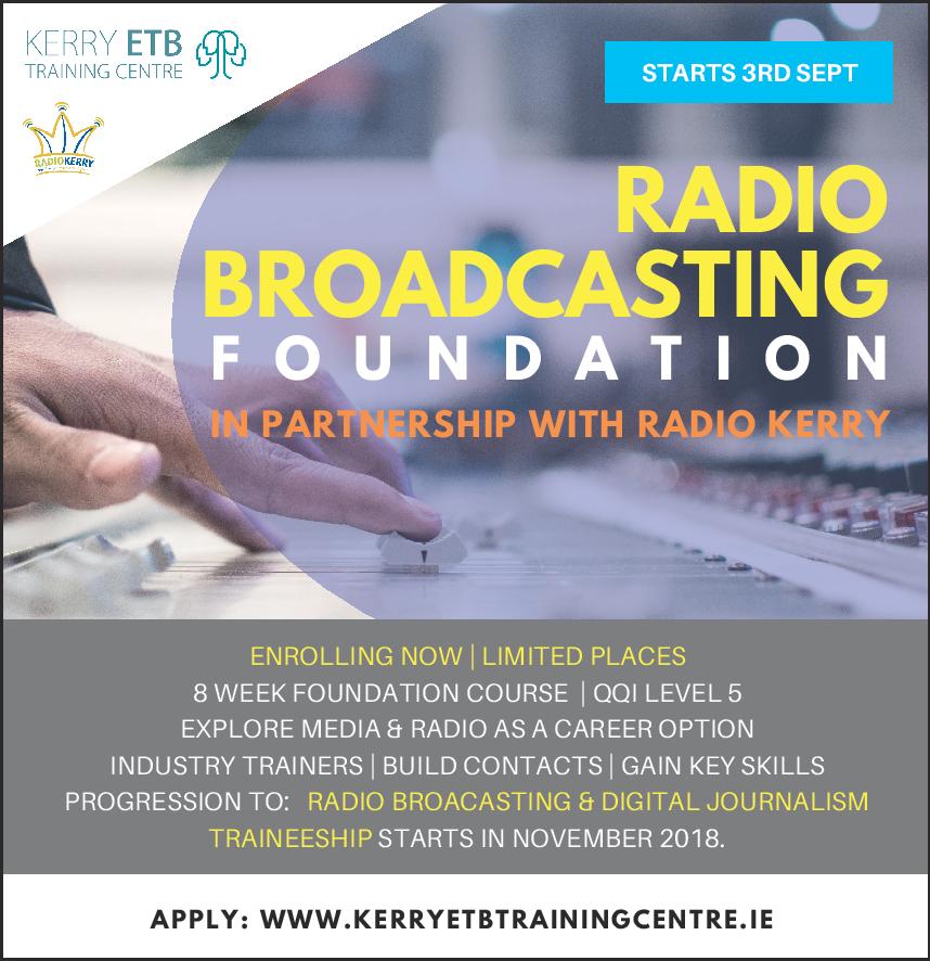 Applicants wanted for Radio Kerry media courses – RadioToday
